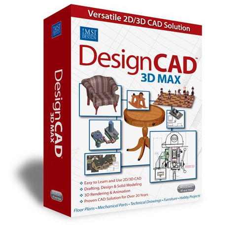 Download - tải DesignCAD 3D Max - Phần mềm Tạo ảnh động 3D, mô hình hoá 3d