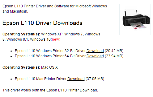 Download - tải Driver epson l110 - Hướng dẫn cài đặt driver epson l110