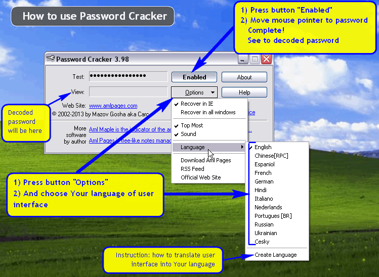 Download - tải Password Cracker - Phần mềm chuyên khôi phục mật khẩu do ...